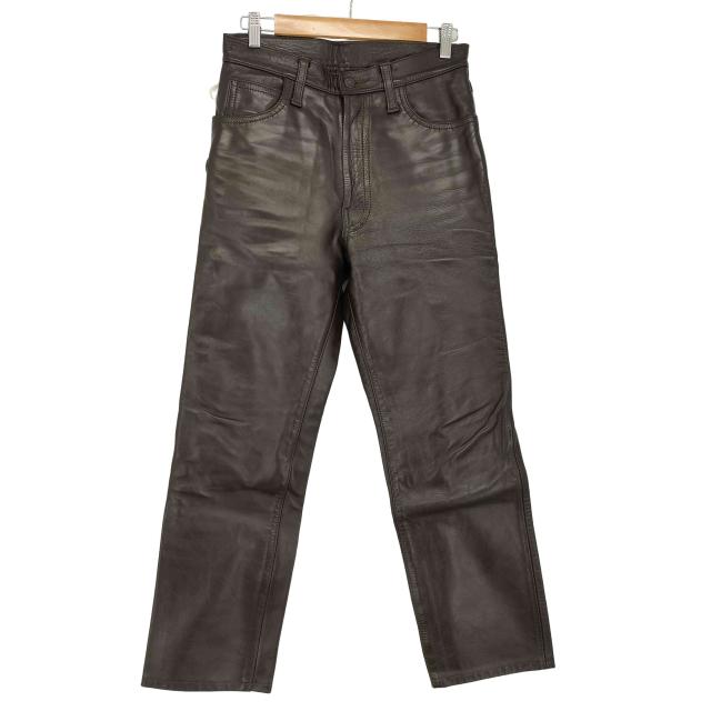 AERO LEATHER(エアロレザー) カウレザーパンツ メンズ US：30-31 【中古】【ブランド古着バズストア】