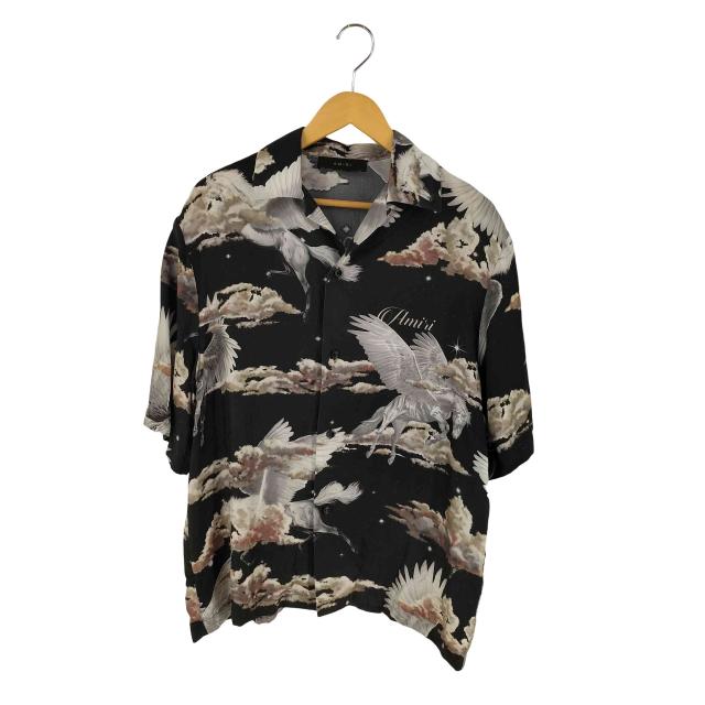 AMIRI(アミリ) All Over Pegasus Bowling Shirt ペガサス ボウリングシャツ メンズ import：L 【中古】【ブランド古着バズストア】