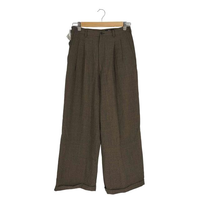 Ys(ワイズ) ウール100% 2タック ワイドスラックス レディース 表記無 【中古】【ブランド古着バズストア】