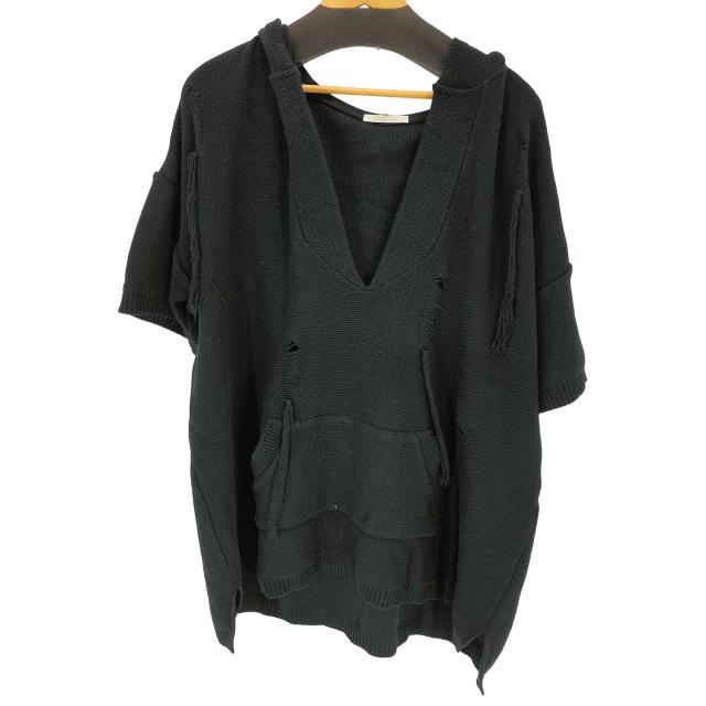 DISCOVERED(ディスカバード) ダメージ加工フーデッドニットベスト メンズ JPN：2 【中古】【ブランド古着バズストア】