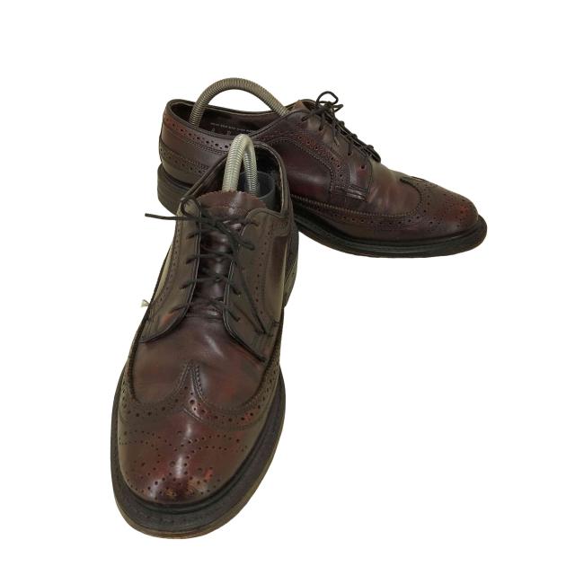 USED古着(ユーズドフルギ) 70s-80s WORTHMORE ウィングチップ レザーシューズ メンズ  8d【中古】【ブランド古着バズストア】