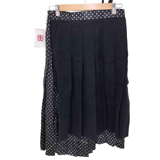 tricot COMME des GARCONS(トリココムデギャルソン) 21aw ドット 切替 ラッププリーツスカート レディース JPN：M 【中古】【ブランド古着バズストア】