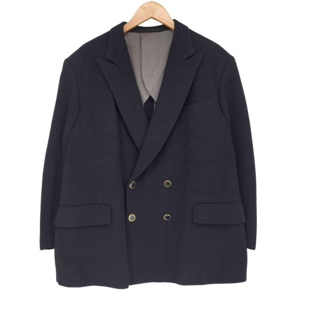 USED古着(ユーズドフルギ) ECSAINE PLAZA カシミヤ100 ダブルブレスト テーラードジャケット cashmere100 by CROMBIE メンズ 表記無 【中古】【ブランド古着バズストア】