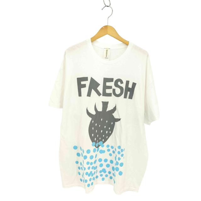 USED古着(ユーズドフルギ) {{WESTFALL}}FRESH T-SHIRT フレッシュ グラフィックロゴプリントクルーネック 半袖Tシャツ カットソー メンズ  X-LARGE【中古】【ブランド古着バズストア】