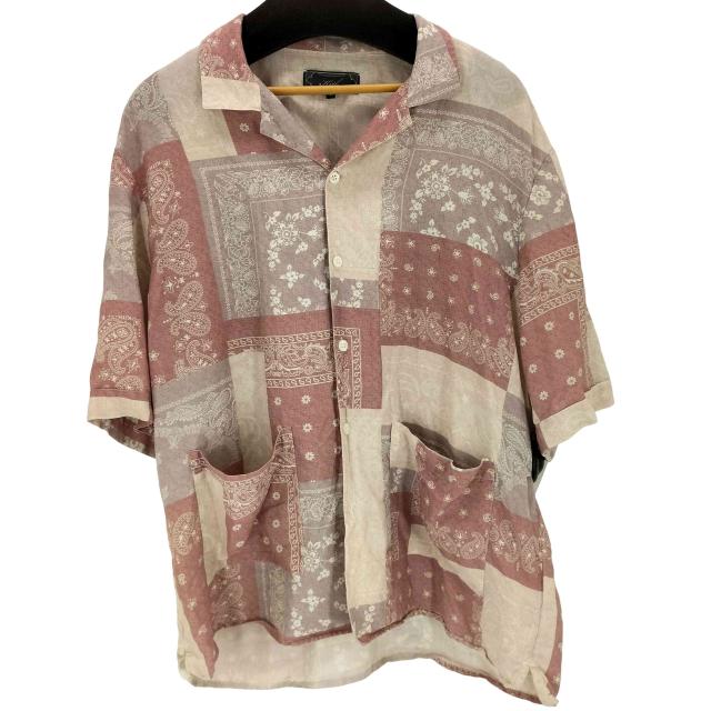 KITH(キス) 25SS Silk Lyocell Bandana Reade Shirt メンズ import：L 【中古】【ブランド古着バズストア】