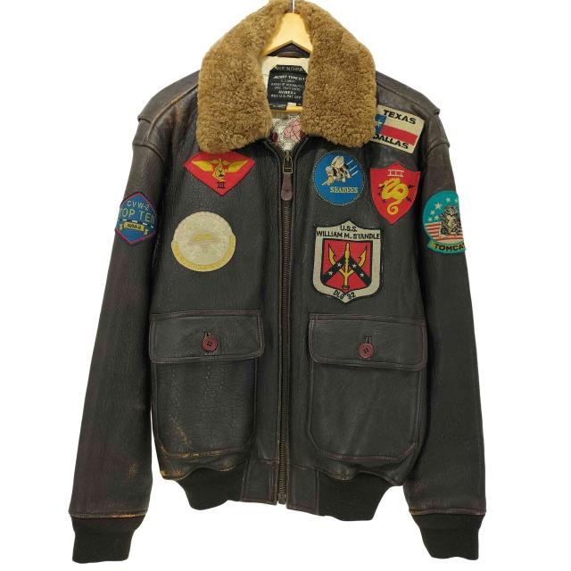AVIREX(アヴィレックス) G-1 レザーフライトジャケット TOP GUN メンズ import：M 【中古】【ブランド古着バズストア】