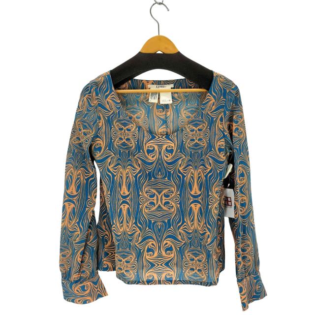 LIMI feu(リミフゥ) 総柄 ラウンドネック ウールカットソー レディース JPN：S 【中古】【ブランド古着バズストア】
