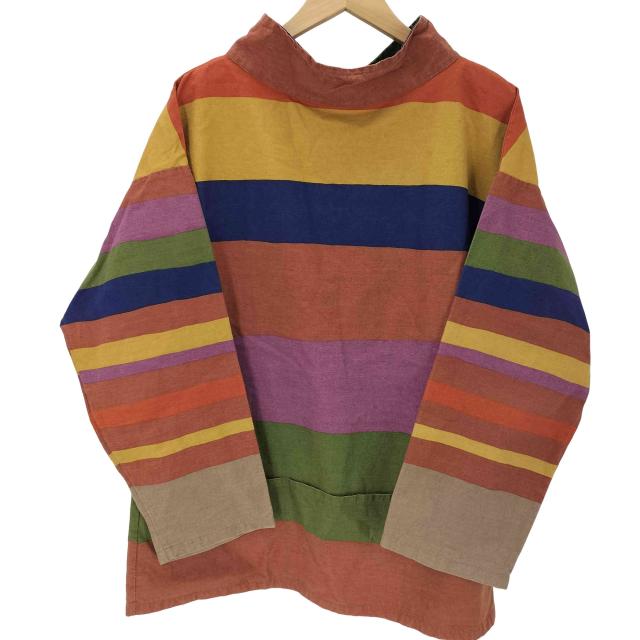 USED古着(ユーズドフルギ) Antony Sheppard  アントニーシェパード 70S 〜 Fisherman Smock マルチボーダー フィッシャーマン スモック ユーロ ワーク vintage ビンテー【中古】【ブランド古着バズストア】