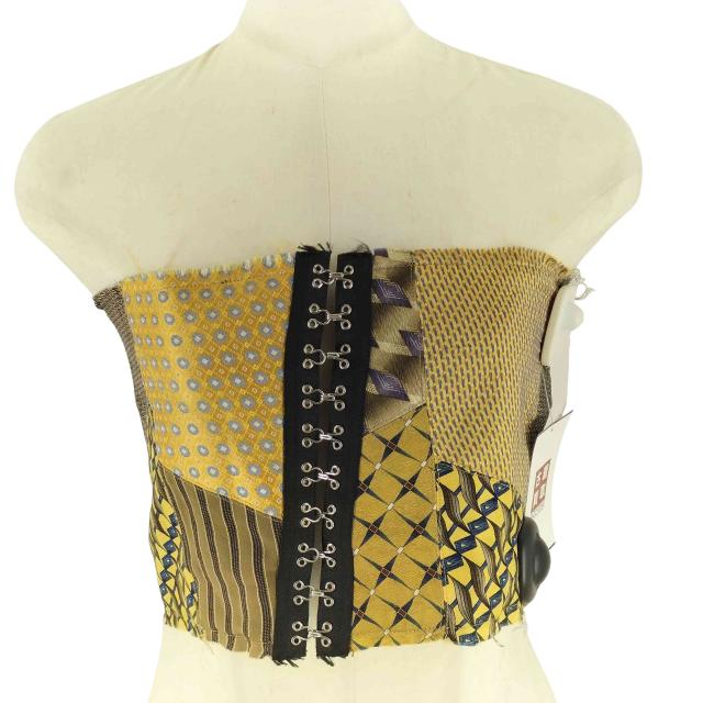 USED古着(ユーズドフルギ) MALION vintage TIE PATCHWORK パッチワークビスチェ レディース 表記無 【中古】【ブランド古着バズストア】