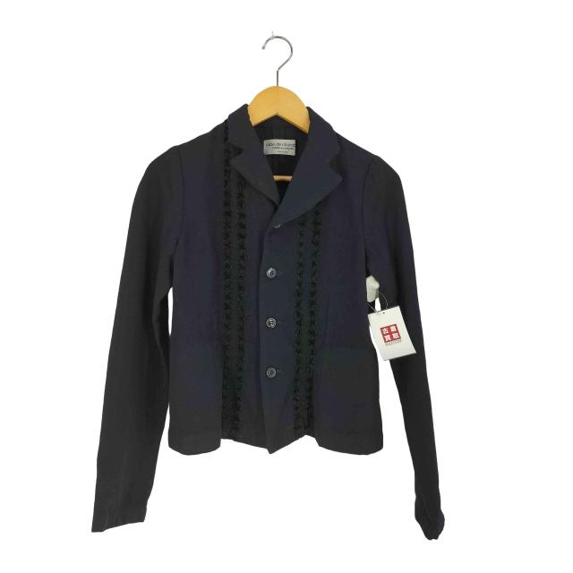 robe de chambre COMME des GARCONS(ローブドシャンブルコムデギャルソン) 90S 99AW AD1999 刺繍 ウールテーラードジャケット レディース 表記無 【中古】【ブランド古着バズストア】