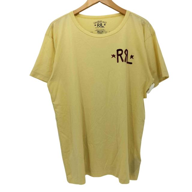 RRL RALPH LAUREN(ダブルアールエルラルフローレン) シングルステッチ コットンポリ イーグルグラフィックTシャツ メンズ import：L 【中古】【ブランド古着バズストア】
