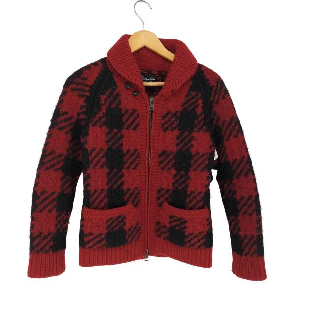 NUMBER (N)INE(ナンバーナイン) 08AW ポートランド期 エルボーパッチ チェックウールジャケット メンズ JPN：2 【中古】【ブランド古着バズストア】