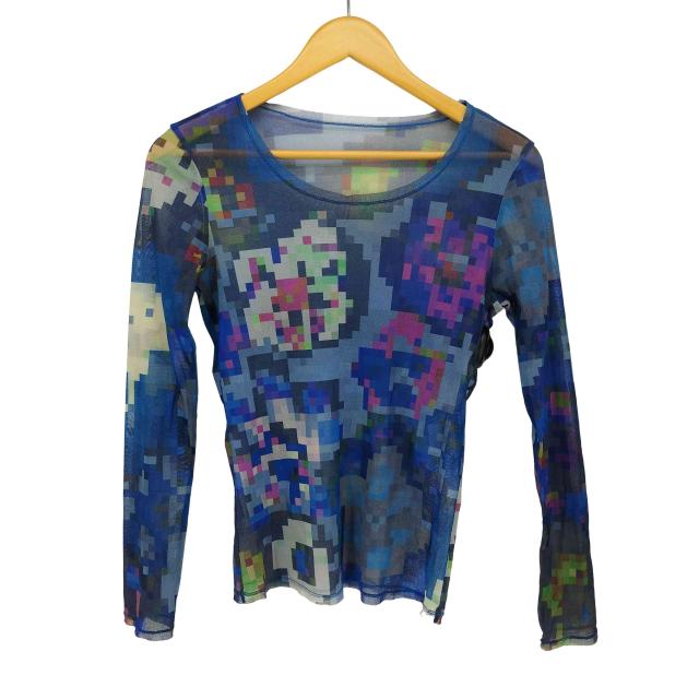 ISSEY MIYAKE(イッセイミヤケ) ピクセル モザイク 幾何学 セカンドスキン パワーネット レディース JPN：2 【中古】【ブランド古着バズストア】