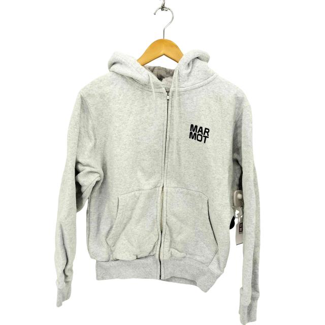 MARMOT(マーモット) CAPITAL LOGO ZIP UP HOODIE キャピタル ロゴ ジップアップ パーカー レディース import：M 【中古】【ブランド古着バズストア】