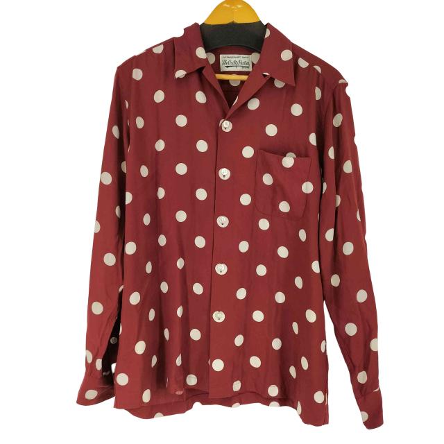 WACKO MARIA(ワコマリア) DOTS HAWAIIAN SHIRT L/S メンズ JPN：L 【中古】【ブランド古着バズストア】