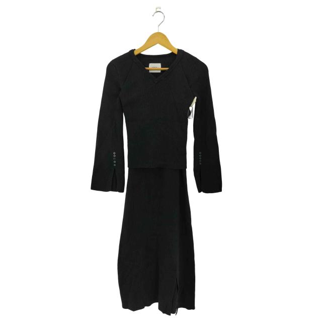 AMERI(アメリ) AMERICAN SLEEVE LAYERED KNIT DRESS ニットワンピース レディース JPN：S 【中古】【ブランド古着バズストア】