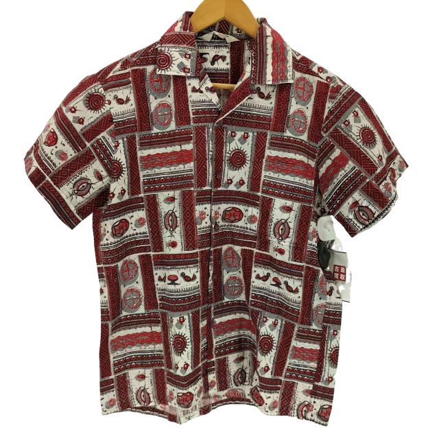 USED古着(ユーズドフルギ) {{artvogue of california}} 50-60s 総柄オープンカラーシャツ メンズ import：S 【中古】【ブランド古着バズストア】