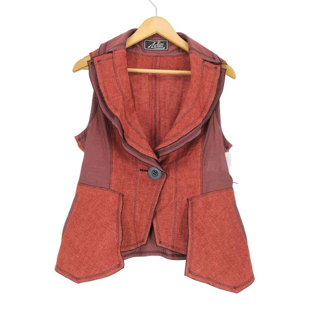 Eiko Kondo(エイココンドウ) 切替リネンベスト レディース  42【中古】【ブランド古着バズストア】