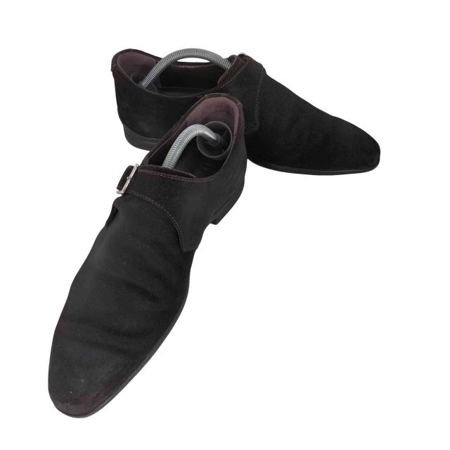 三陽山長(サンヨウヤマチョウ) 修一郎 シングルモンク スエードシューズ メンズ JPN：41 【中古】【ブランド古着バズストア】