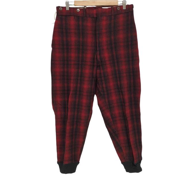 WOOLRICH(ウールリッチ) 60-70s マッキーノ ハンティング パンツ アルミTalon サスペンダーボタン メンズ 表記無 【中古】【ブランド古着バズストア】
