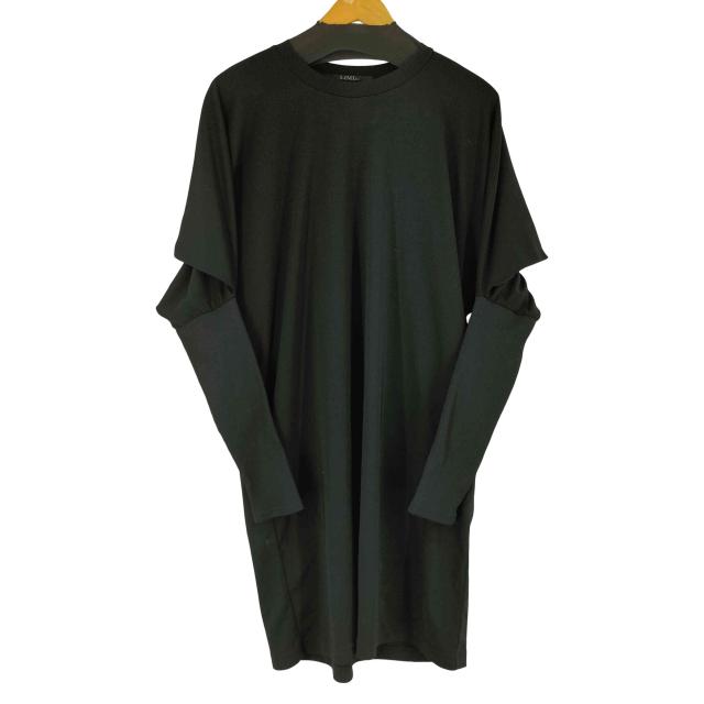 LIMI feu(リミフゥ) 20AW トリアセテートジャージーリブスリーブワンピース レディース JPN：S 【中古】【ブランド古着バズストア】