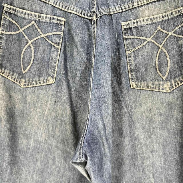 USED古着(ユーズドフルギ) 70s SCOVILLジップ ライトオンス ワイドデニム ランチデニム メンズ  18【中古】【ブランド古着バズストア】 USED古着(ユーズドフルギ) 70s SCOVILLジップ ライトオンス ワイド