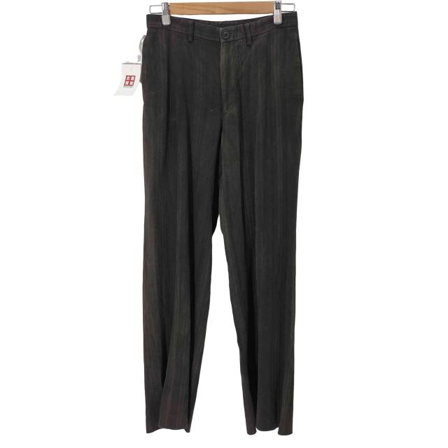 JULIUS(ユリウス) 05AW THIEVES: SOOTY JACOUARD ストライプフレアスラックス メンズ JPN：1 【中古】【ブランド古着バズストア】