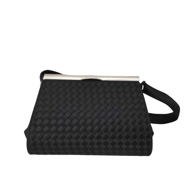 BOTTEGA VENETA(ボッテガヴェネタ) イントレチャート サテンハンドバッグ レディース 表記無 【中古】【ブランド古着バズストア】