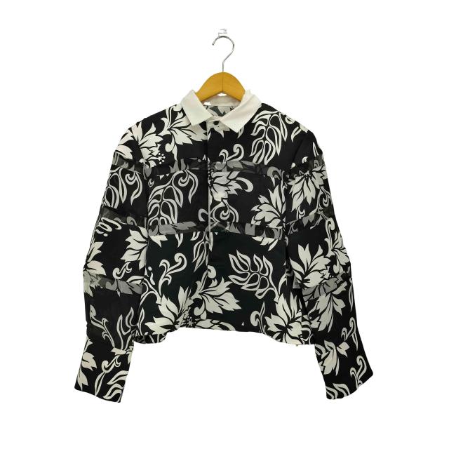 Sacai(サカイ) Floral Print Rugby Shirt フローラルプリント ラグビーシャツ レディース JPN：2 【中古】【ブランド古着バズストア】