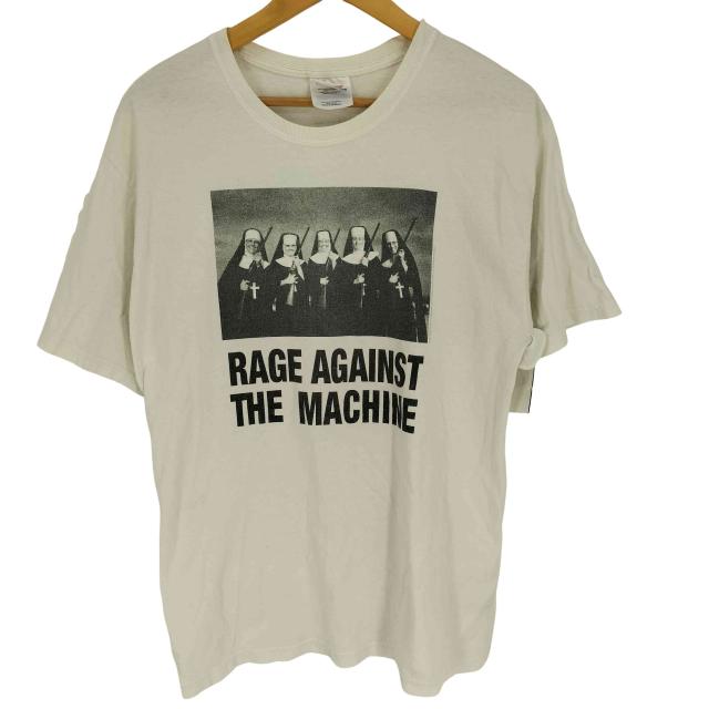 USED古着(ユーズドフルギ) 00S Hanesボディ Nuns and Guns シスター 銃 プリント バンド Tシャツ コピーライト2008年  メンズ import：M 【中古】【ブランド古着バズストア】