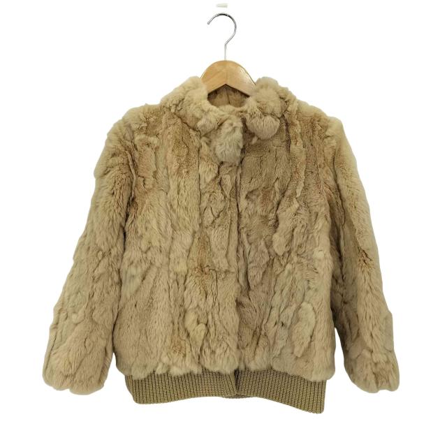 USED古着(ユーズドフルギ) {{Rouge vif}}モックネック ラビットファージャケット レディース 表記無 【中古】【ブランド古着バズストア】