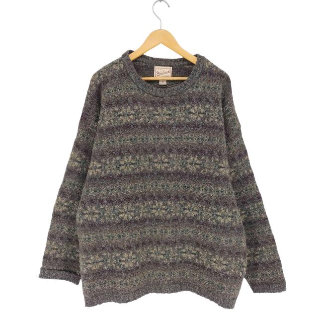 WOOLRICH(ウールリッチ) USA製フェアアイル ノルディック ウールニット メンズ import：XL 【中古】【ブランド古着バズストア】