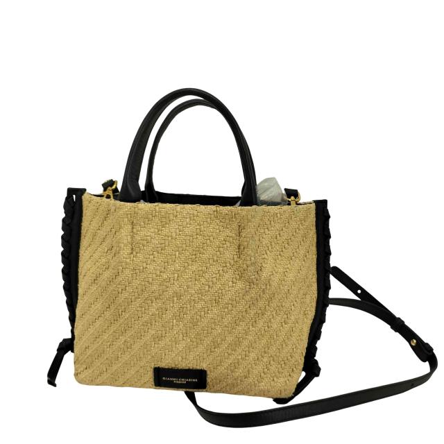 USED古着(ユーズドフルギ) {{GIANNI CHIARINE}} 2WAY 素材切替 編み ショルダー バッグ レディース 表記無 【中古】【ブランド古着バズストア】