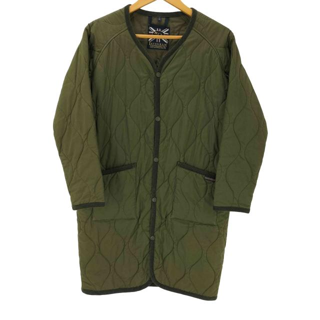 LAVENHAM(ラベンハム) 19AW ノーカラー キルティング ロング コート レディース FR：34 【中古】【ブランド古着バズストア】