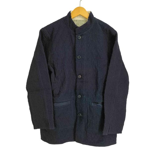 BLUE BLUE(ブルーブルー) ARIGATO PURE INDIGO 藍染 刺し子 スタンドカラー ジャケット メンズ JPN：2 【中古】【ブランド古着バズストア】