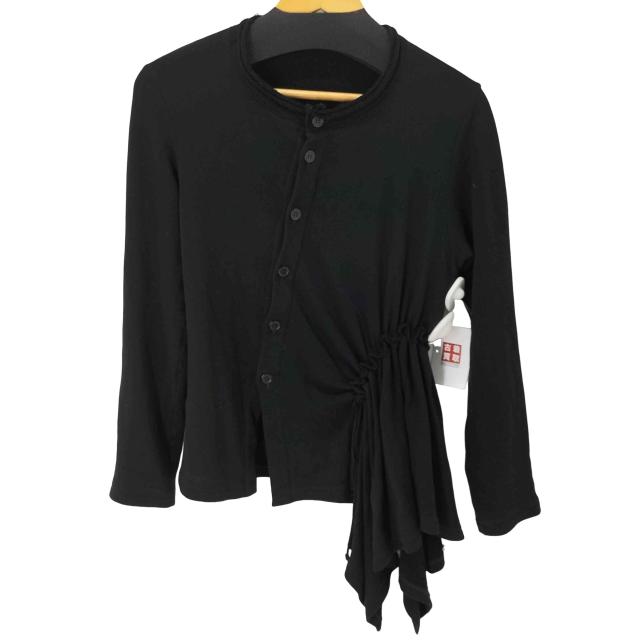 Ys(ワイズ) 25AW GAUZE FLEECE RIGHT SIDE FITTED DIAGONAL CARDIGAN レディース JPN：2 【中古】【ブランド古着バズストア】