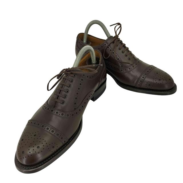 GLADHAND(グラッドハンド) SEMI BROGUE OXFORD SHOES レザー オックスフォードシューズ レディース JPN：24 【中古】【ブランド古着バズストア】