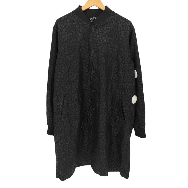 BLACK COMME des GARCONS(ブラックコムデギャルソン) 21SS レオパード スタジアムブルゾン ロングコート メンズ JPN：M 【中古】【ブランド古着バズストア】