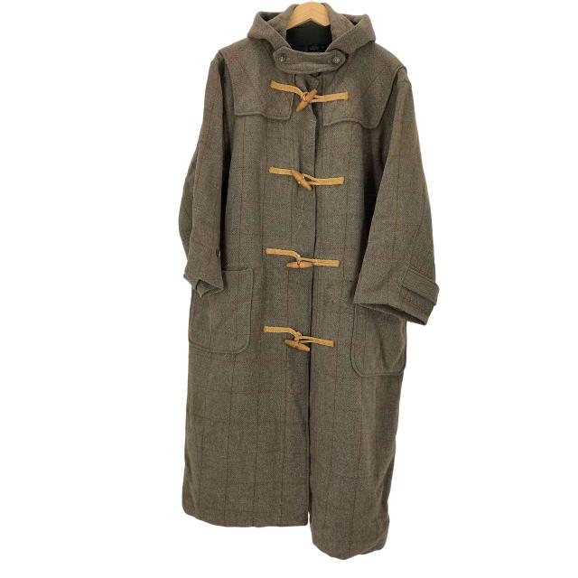 Polo by RALPH LAUREN(ポロバイラルフローレン) 90S ペンシルチェック ウール ダッフルコート メンズ import：M 【中古】【ブランド古着バズストア】