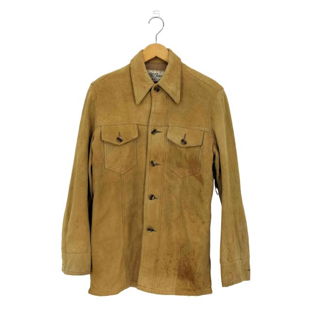 L.L.Bean(エルエルビーン) 70s 筆記体タグ スエード レザー シャツジャケット メンズ  38【中古】【ブランド古着バズストア】