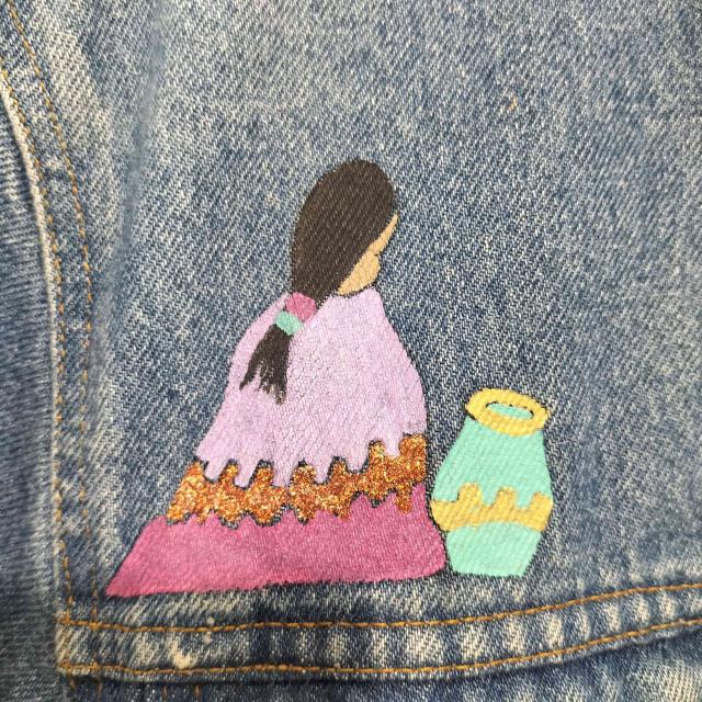 Levis(リーバイス) 80S USA製 70505 ボタン裏777 ペイント加工 4