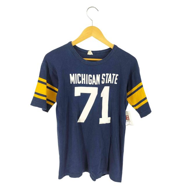 Champion(チャンピオン) カレッジ ナンバリング71 両面プリント クルーネック Tシャツ メンズ  LARGE【中古】【ブランド古着バズストア】