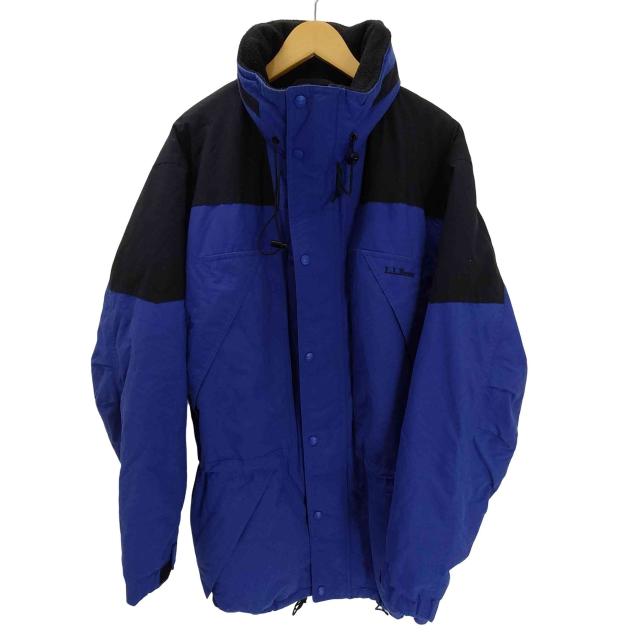 L.L.Bean(エルエルビーン) 90S Thinsulate Mountain Jacket ロゴ刺繍 シンサレート パッカブル スイッチングカラー マウンテン パーカー ジャケット 裾ドローコード ダブルジップ【中古】【ブランド古着バズストア】