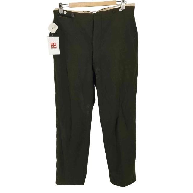 USED古着(ユーズドフルギ) サスペンダーボタン 針刺しシンチバック(AMERICA刻印) ウールトラウザー メンズ 表記無 【中古】【ブランド古着バズストア】