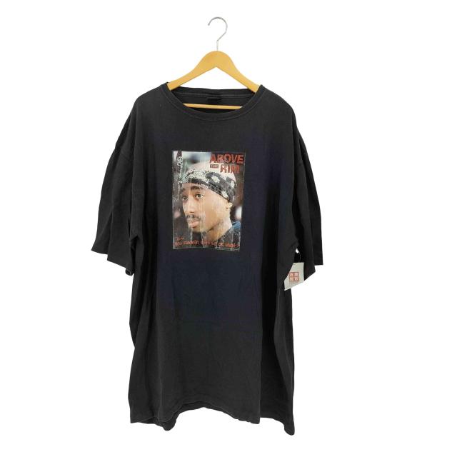 CHANGES(チェンジズ) 90s USA製 ABOVE THE RIM アーティスト ラメプリント Tシャツ カットソー メンズ  XXXL【中古】【ブランド古着バズストア】