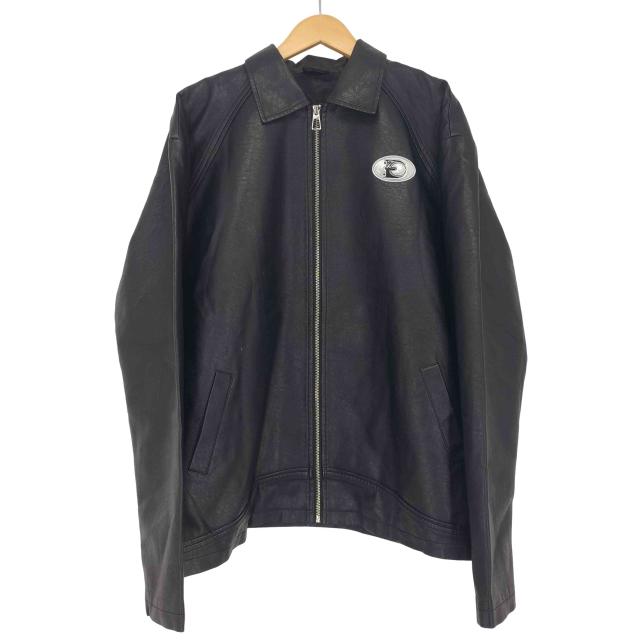 USED古着(ユーズドフルギ) {{EMBRYO}}Pu leather グラフィックブルゾン メンズ JPN：L 【中古】【ブランド古着バズストア】