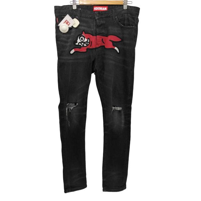 ICE CREAM(アイスクリーム) Running Dog Blueberry Haze Black Jeans メンズ FR：36-38 【中古】【ブランド古着バズストア】