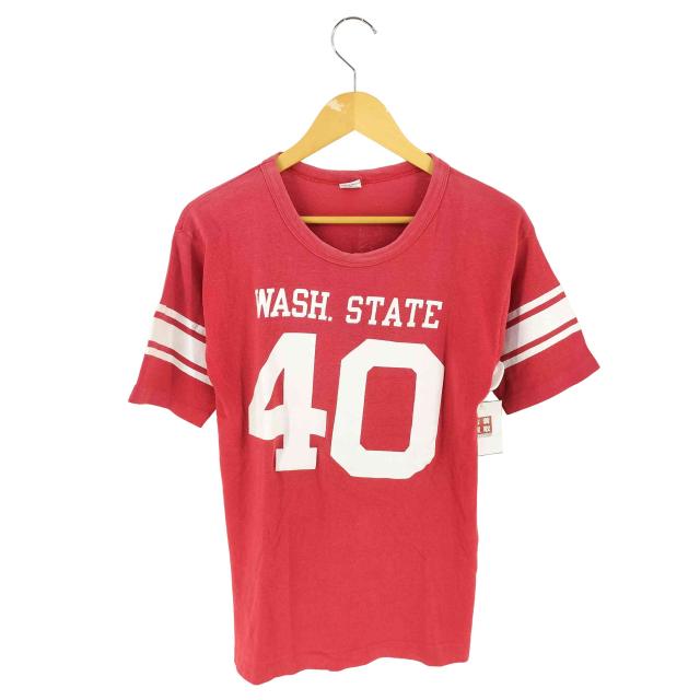 Champion(チャンピオン) USA製 バータグ カレッジ ナンバリング40 クルーネック Tシャツ メンズ  LARGE【中古】【ブランド古着バズストア】