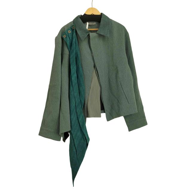 USED古着(ユーズドフルギ) ALVNG AR ANTS 25AW 「ブルーロータス」マルシェイブコットン＆リネンジャケット メンズ import：XL 【中古】【ブランド古着バズストア】