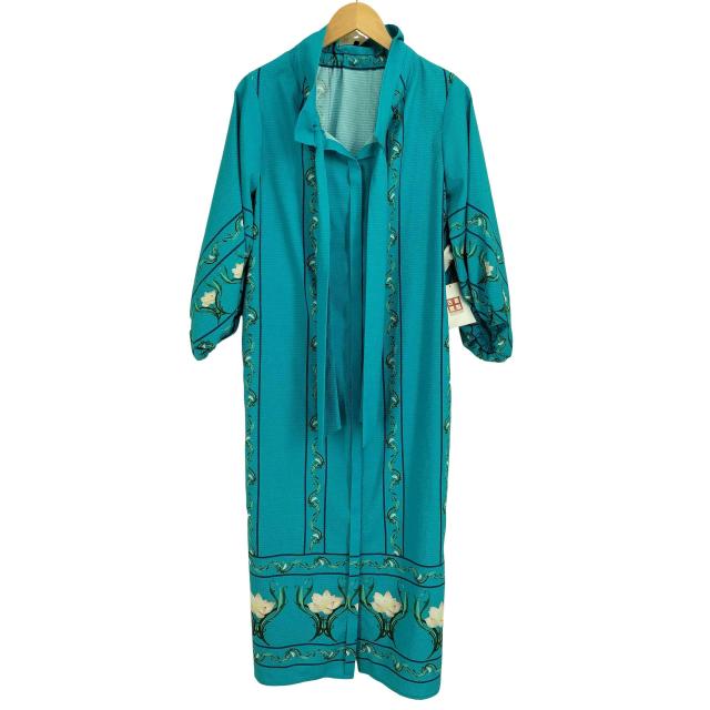 Sunauna(スーナウーナ) 25SS スタンドフリル＆リボン オリエンタルパネルワンピース レディース JPN：M 【中古】【ブランド古着バズストア】